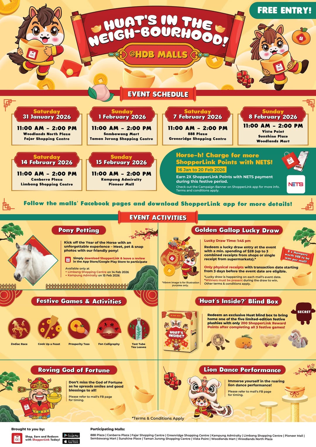 Lunar New Year Fun at HDB Malls: Games, Prizes & More | Canberra Plaza News